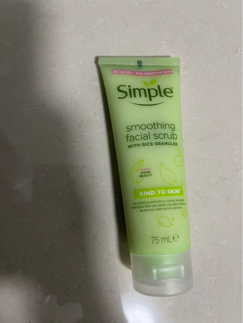 Simple facial scrub, Beauty & Personal Care, Face, Face Care on Carousell