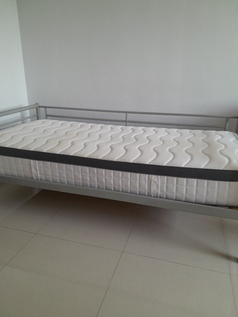 IKEA FILLAN SPRING MATTRESS (Single), Furniture & Home Living, Furniture, Bed Frames ...