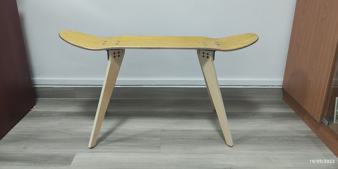 Skateboard deck stool/chair, Furniture & Home Living, Furniture, Chairs ...