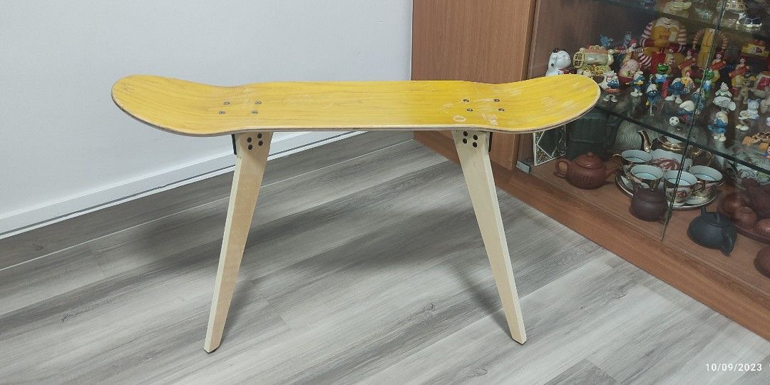 Skateboard deck stool/chair, Furniture & Home Living, Furniture, Chairs ...