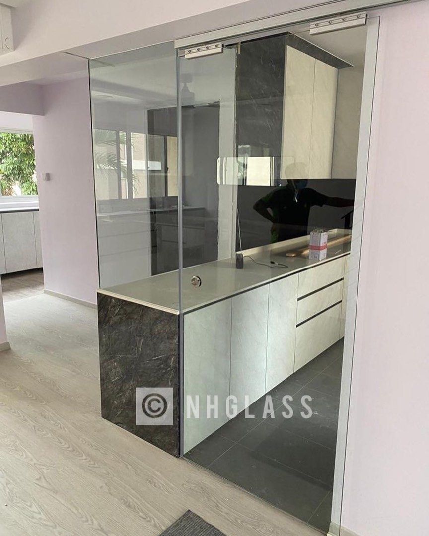 Kitchen door / bto door/ glass door / sliding door / swing door / yard ...
