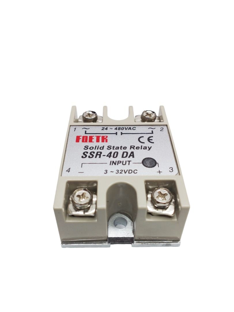 Solid State Relay Ssr 40da Dc To Ac Input 3 32vdc Output 24 380vac 40a