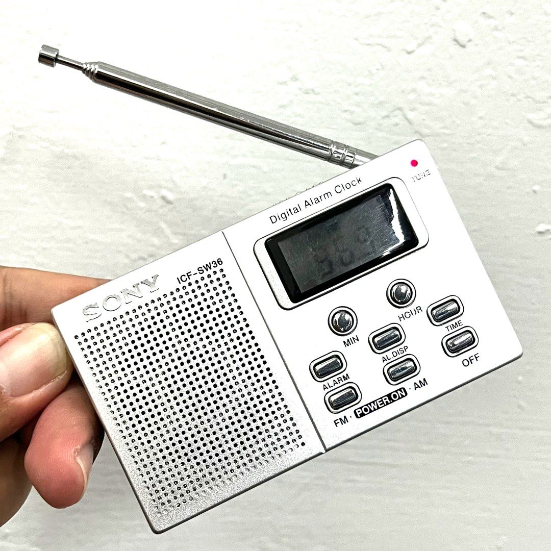 Sony ICF-SW36 mini portable radio miniature FM /AM/SW 4 band , Audio ...