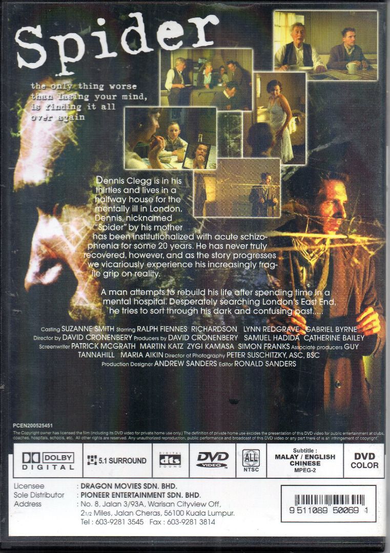 Spider ***original dvd***, Hobbies & Toys, Music & Media, CDs & DVDs on ...