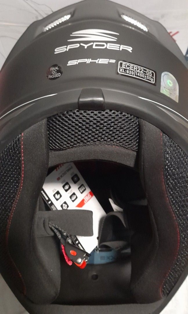 Spyder Spike 2 fullface helmet XL, Motorbikes, Motorbike Parts ...