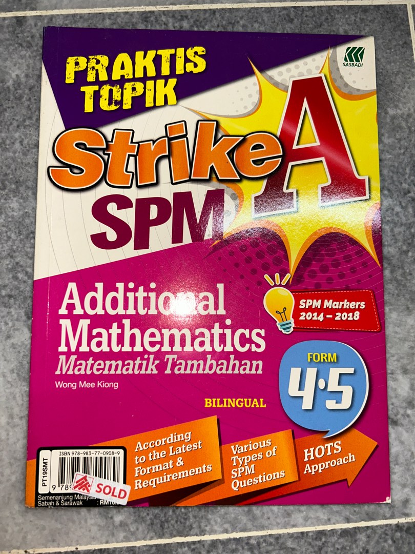 Spm (Additional Mathematics Form 4&From 5 Revision Book), Hobbies ...