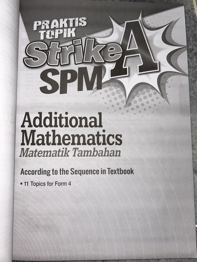 Spm (Additional Mathematics Form 4&From 5 Revision Book), Hobbies ...
