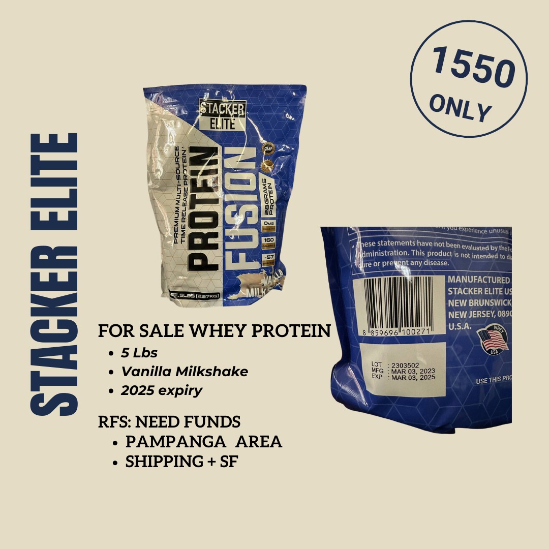 Stacker Elite Protein Fusion, Health & Nutrition, Health Supplements ...