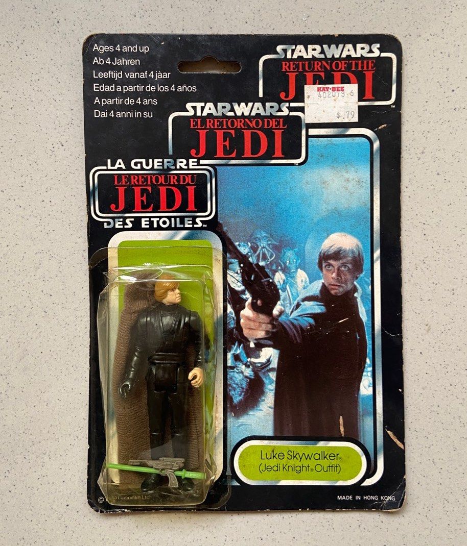 Star Wars Vintage 1983 Palitoy Tri-Logo ROTJ Luke Skywalker (Jedi ...