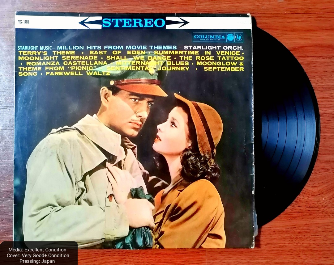 Starlight Music Million Hits From Movie Themes Vinyl Record Original Vinyl Records Vintage ...