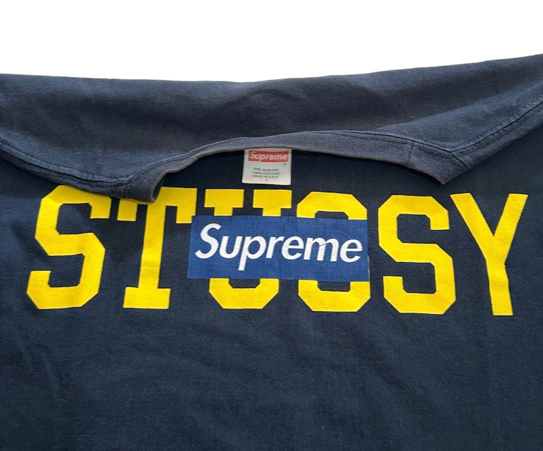 Stussy x Supreme, Men's Fashion, Tops & Sets, Tshirts & Polo Shirts on ...