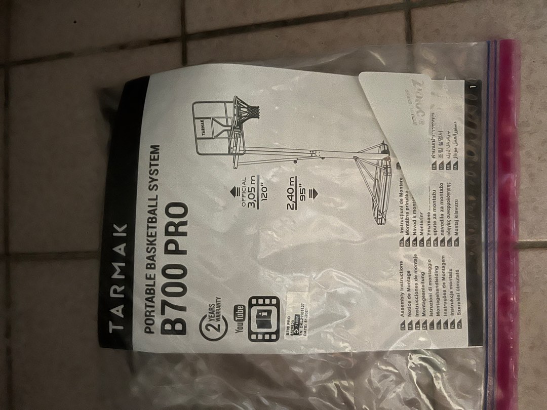 Tarmak B700 Pro Basketball Hoop, Sports Equipment, Sports & Games ...