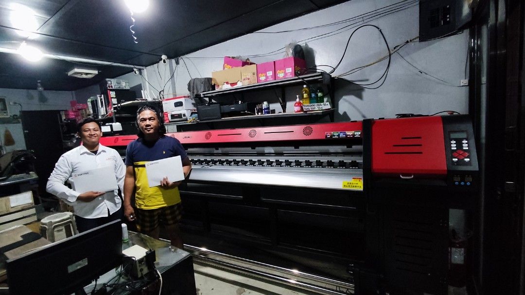 Tarpaulin machine 3.2M dual DX7 print head, Computers & Tech, Printers ...