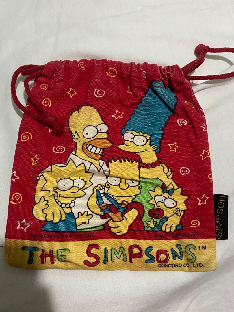 The Simpsons Pouch Dust Bag, Women's Fashion, Bags & Wallets, Purses ...