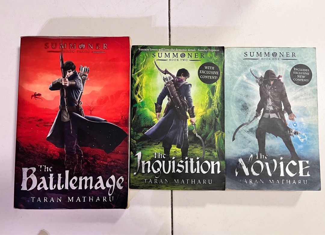 The Summoner Series by Taran Matharu (the novice, the inquisition, the ...