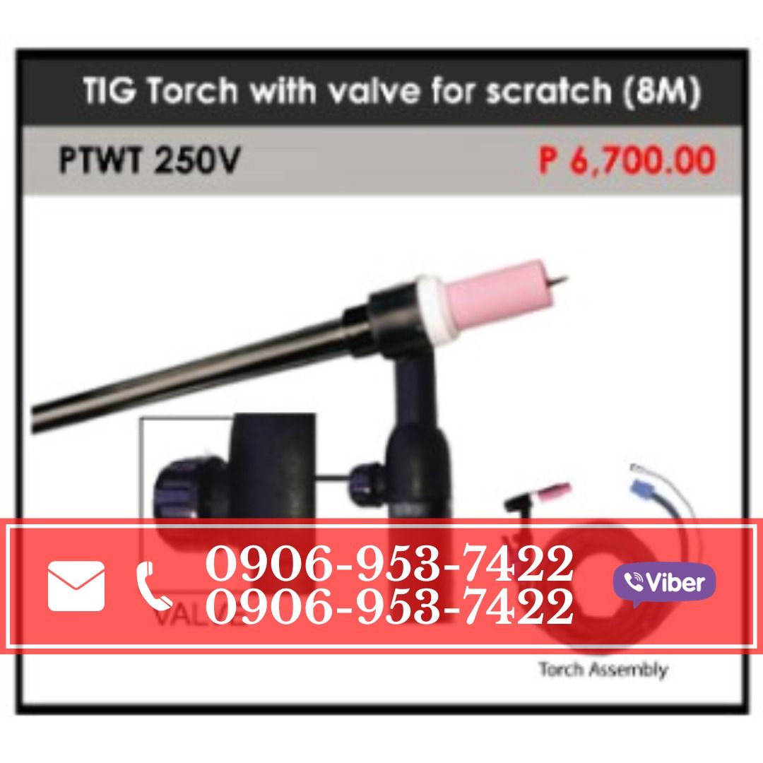 TIG Torch with Valve for Scratch, Commercial & Industrial, Construction ...