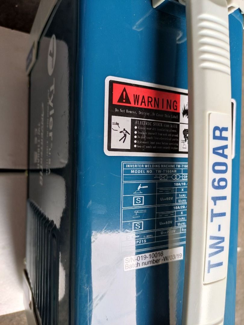 Tyler TW-T160AR Inverter TIG Welding Machine 160A, Commercial ...
