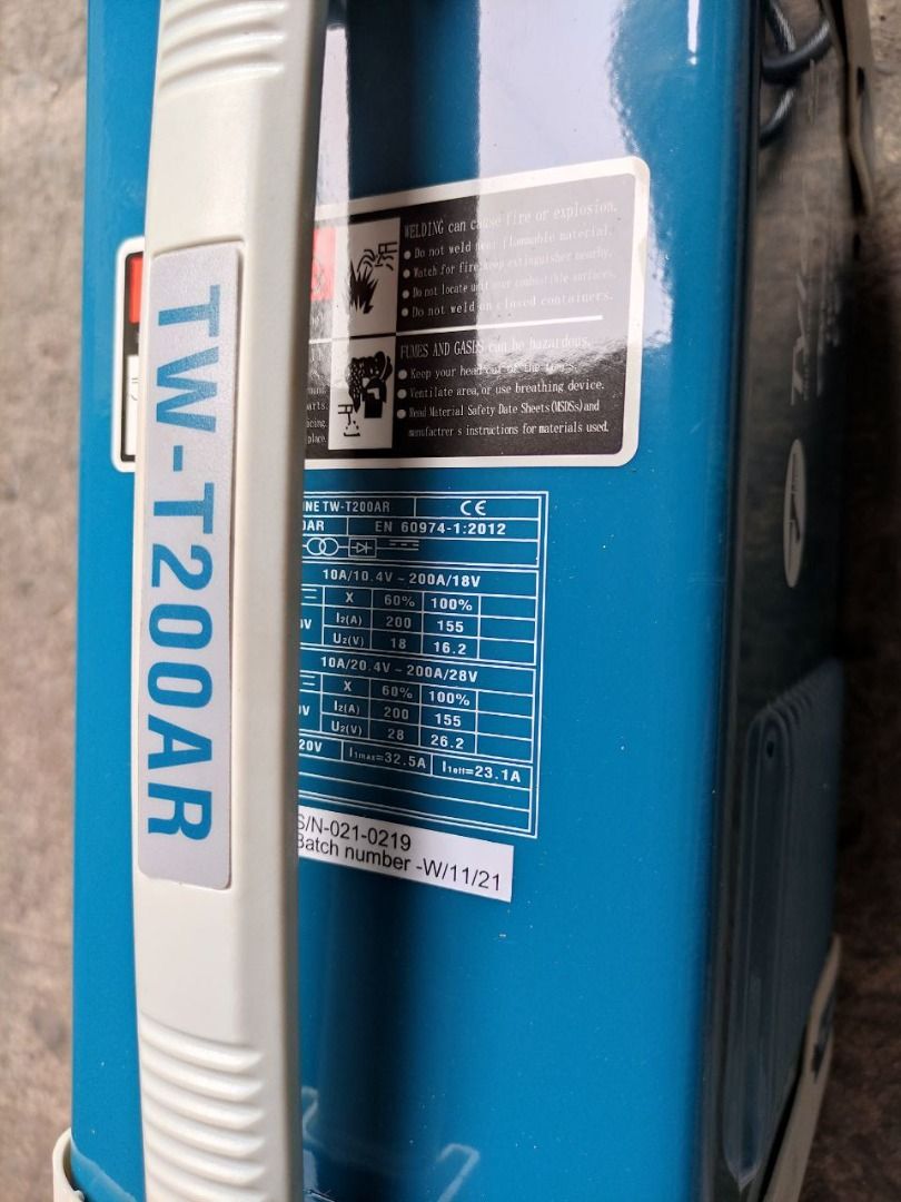 Tyler TW-T200AR Inverter TIG Welding Machine 160A, Commercial ...