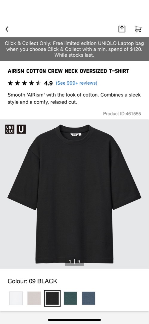 Uniqlo Airism Tee, Men's Fashion, Tops & Sets, Tshirts & Polo Shirts on ...