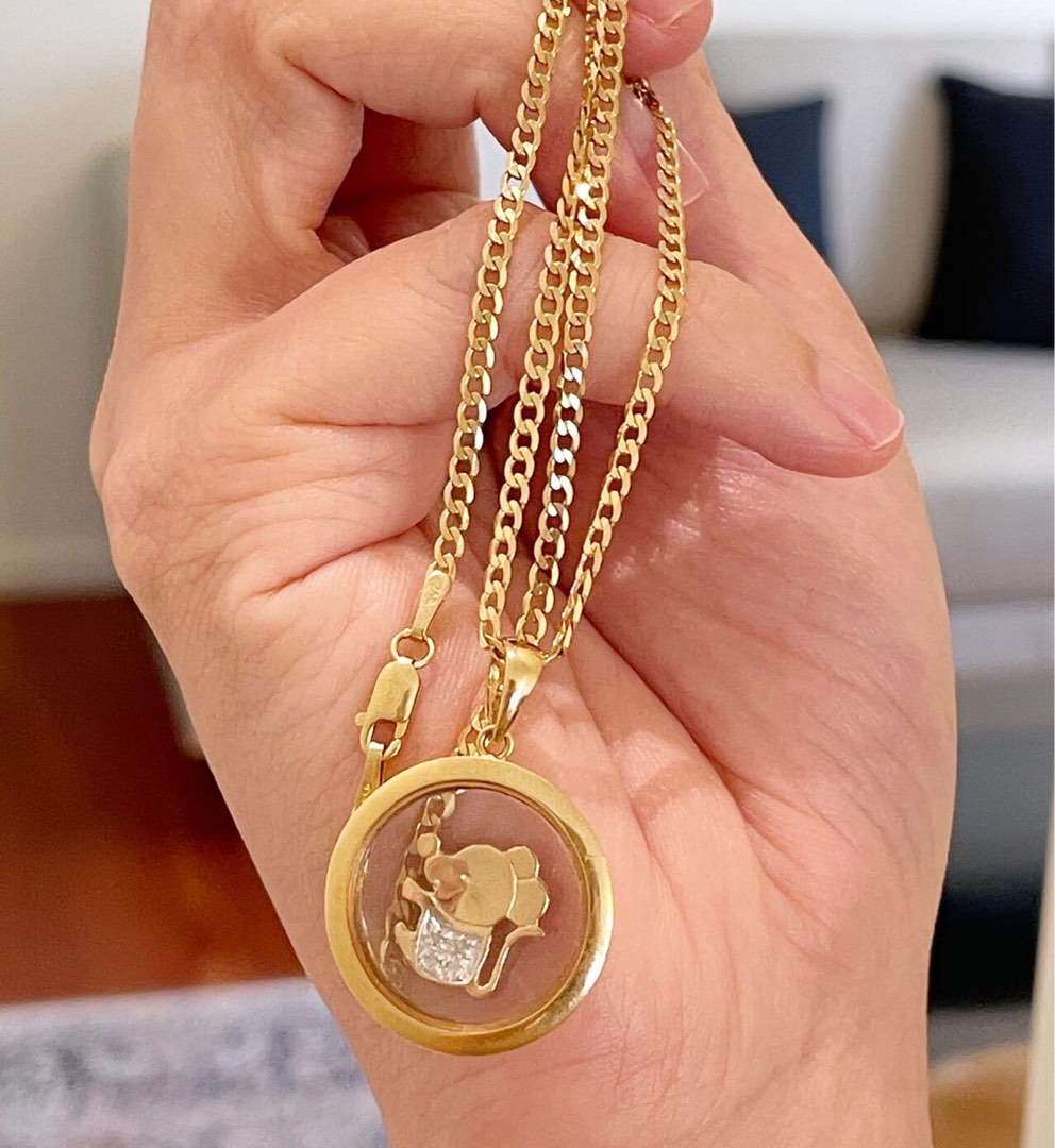 Unique Authentic Italy B.B 18K diamond necklace, Women's Fashion ...