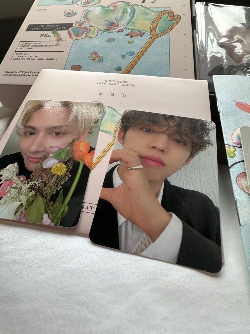 Unsealed FML Carat Version Album - Jeonghan Binder (complete inclusions ...