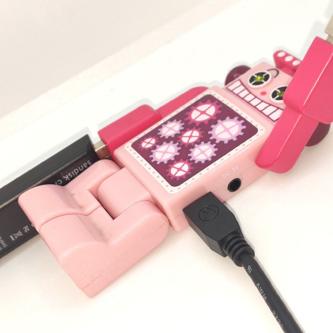 USB hub pink robot Tapas, Computers & Tech, Parts & Accessories, Other ...
