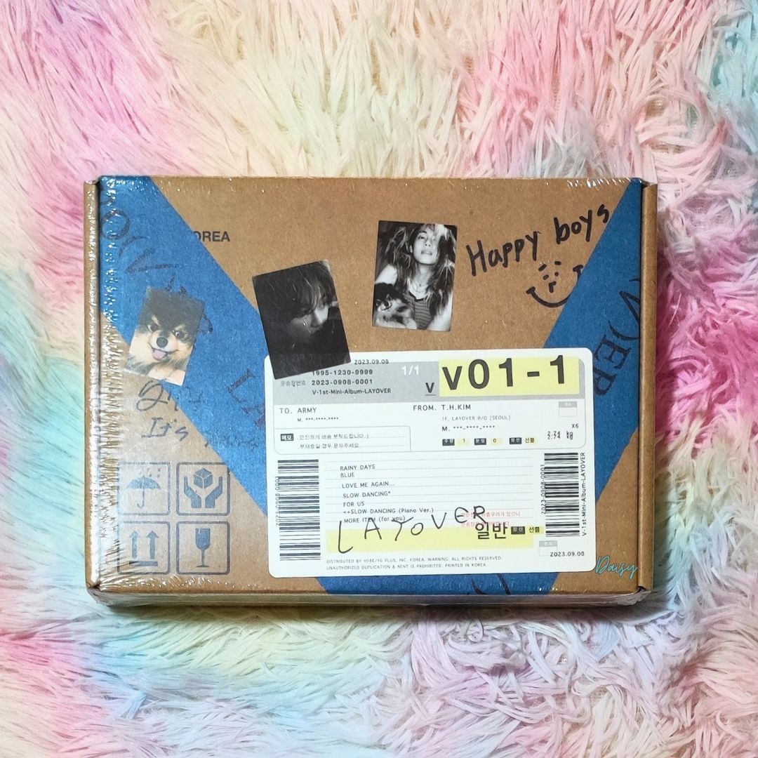 V (BTS) 'Layover' - Blue ver., Hobbies & Toys, Memorabilia ...