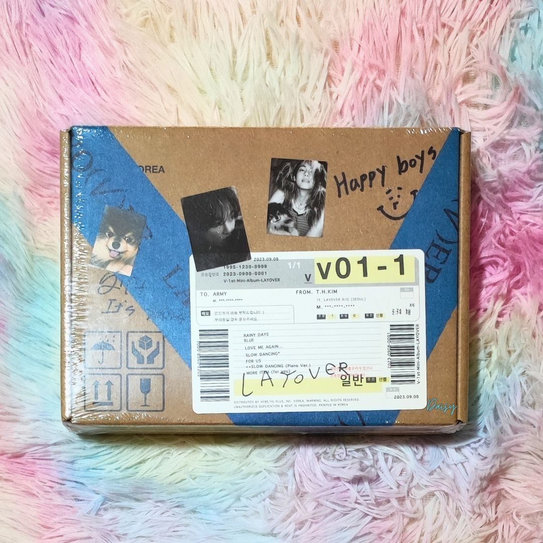 V (BTS) 'Layover' - Blue ver., Hobbies & Toys, Memorabilia ...