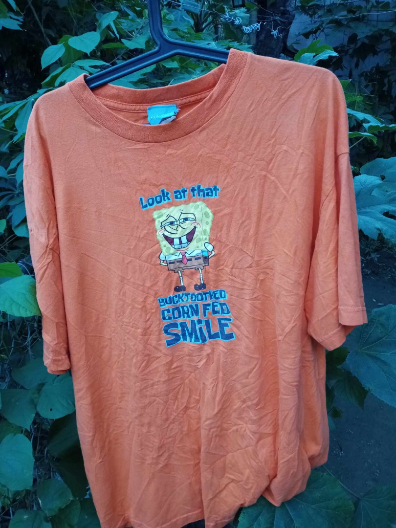 Vintage Spongebob 2002 shirt, Men's Fashion, Tops & Sets, Formal Shirts ...
