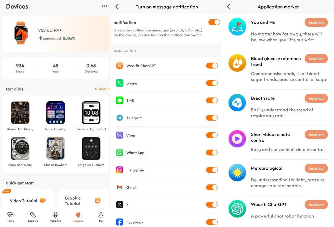 vs8 Ultra+ Waterproof Smartwatch, Men's Fashion, Watches & Accessories ...