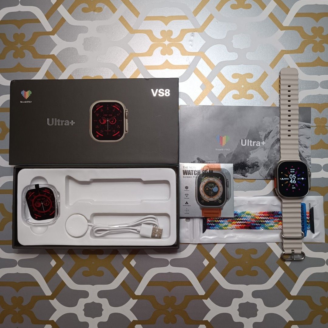 vs8 Ultra+ Waterproof Smartwatch, Men's Fashion, Watches & Accessories, Watches on Carousell