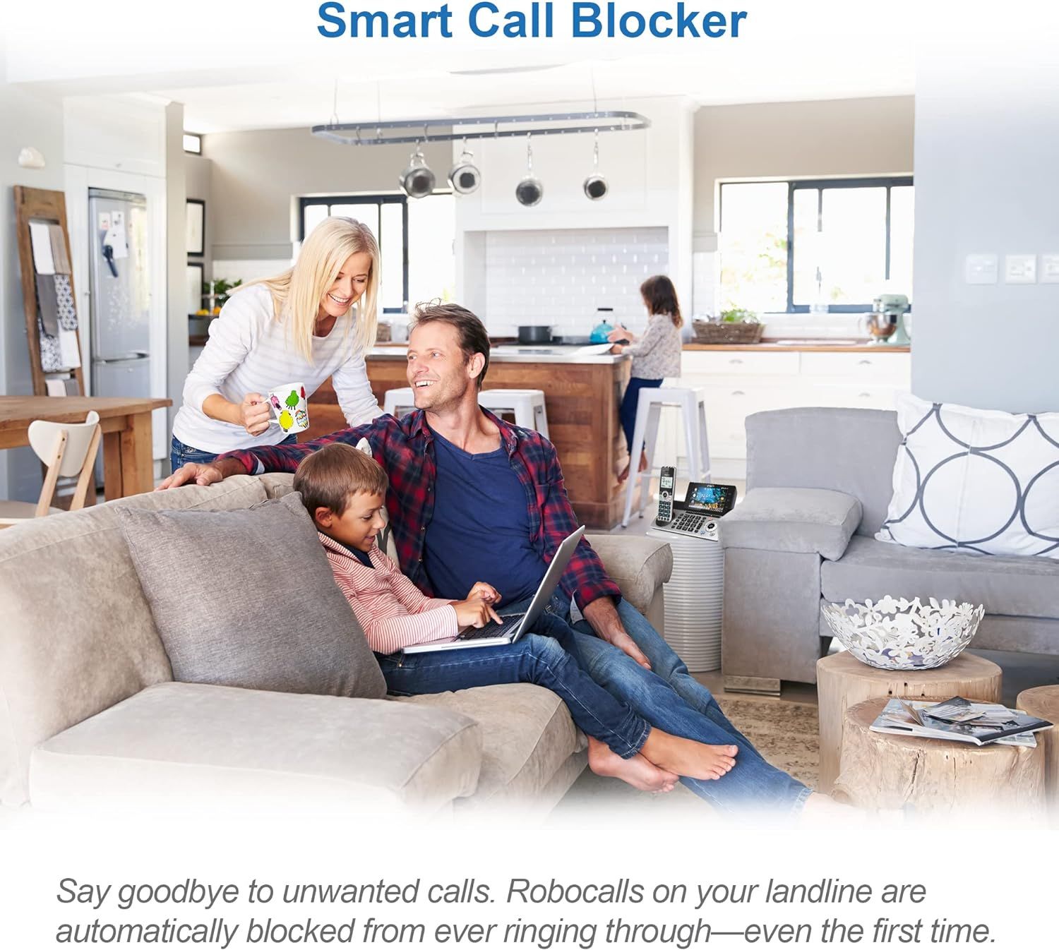 VTech IS8251-3 Business Grade 3-Handset Cordless Phone for Home Office ...