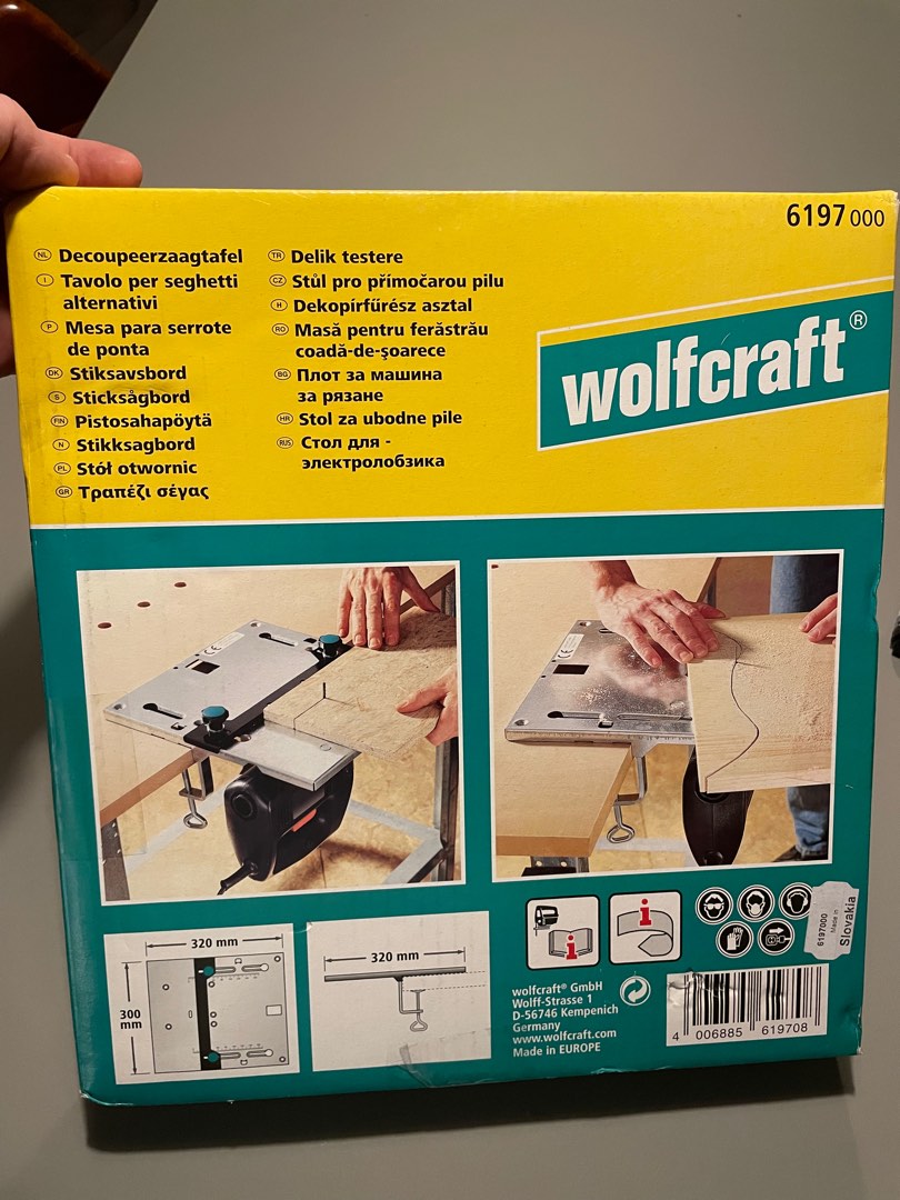 Wolfcraft jigsaw table, Furniture & Home Living, Home Improvement ...