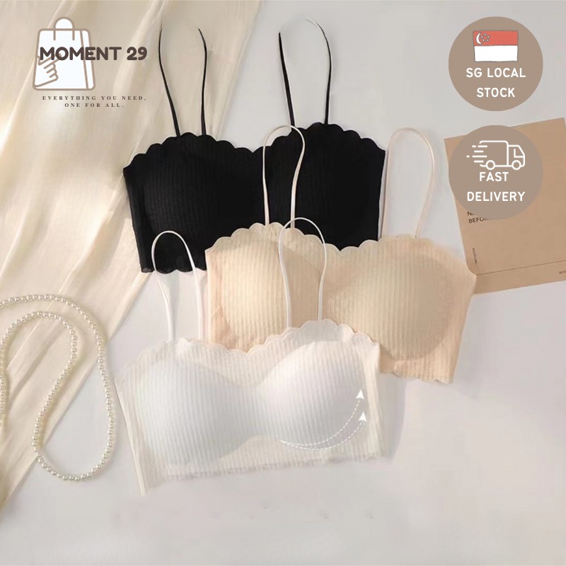 Women Padded Bra Top Bralette Wireless Bra Tube Top Womens Fashion New Undergarments