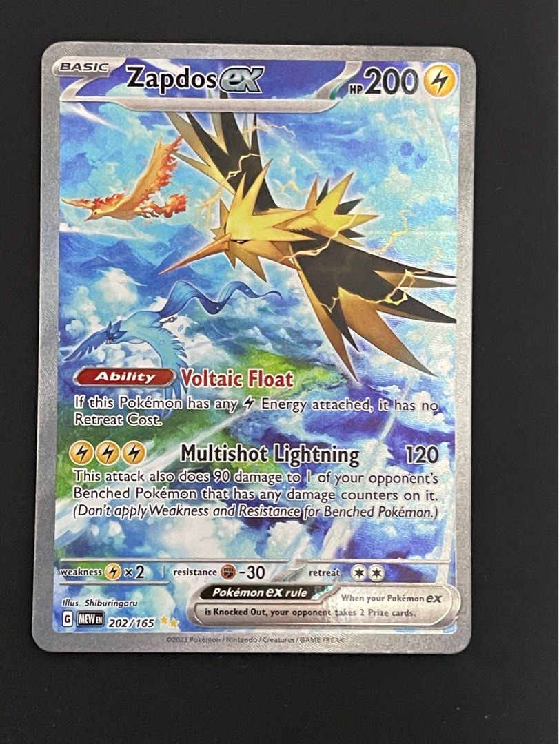 Zapdos SAR pokemon 151, Hobbies & Toys, Toys & Games on Carousell