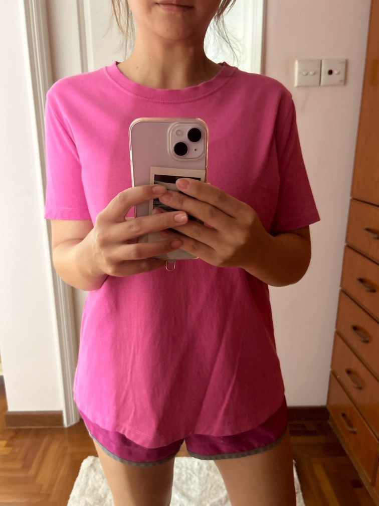 Zara Pink boxy Tee, Women's Fashion, Tops, Shirts on Carousell