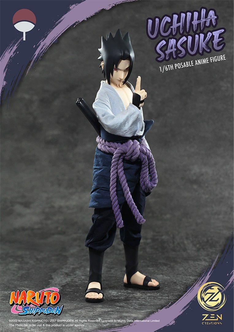 Zen Creation 1/6 Naruto Shippuden Sasuke Uchiha Posable Anime Figure ...