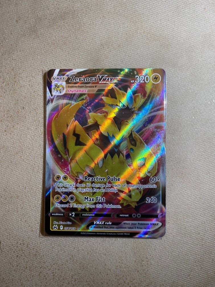 Zeraora Vmax, Hobbies & Toys, Toys & Games on Carousell