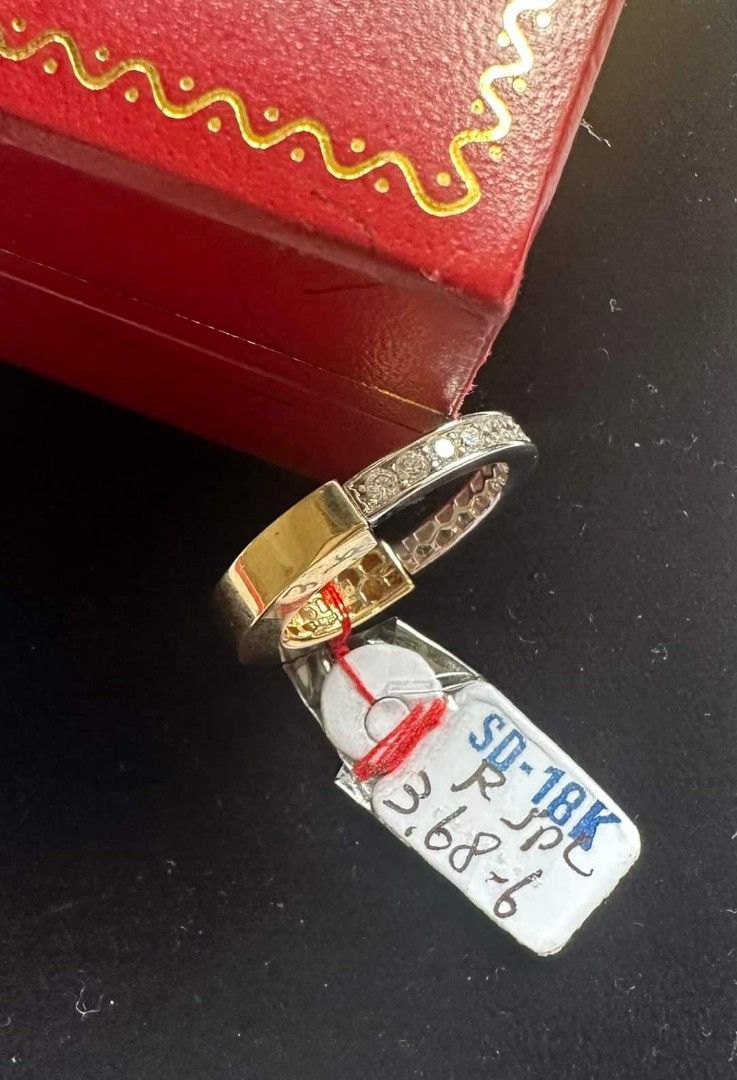 18K Saudi Gold lock ring, Women's Fashion, Jewelry & Organizers, Rings ...