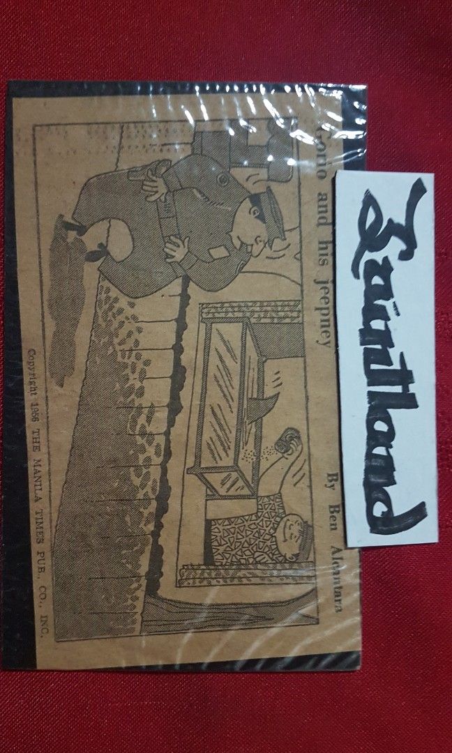 1956 RARE Manila Times Gorio and his Jeepney Comic Strip Ben Alcantara ...