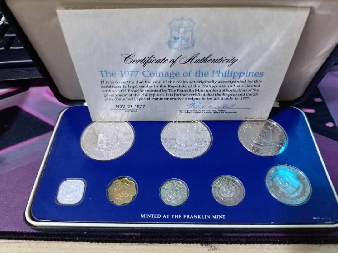 1977 PROOF SET COMPLETE w/ BOX AND COA, Hobbies & Toys, Memorabilia ...