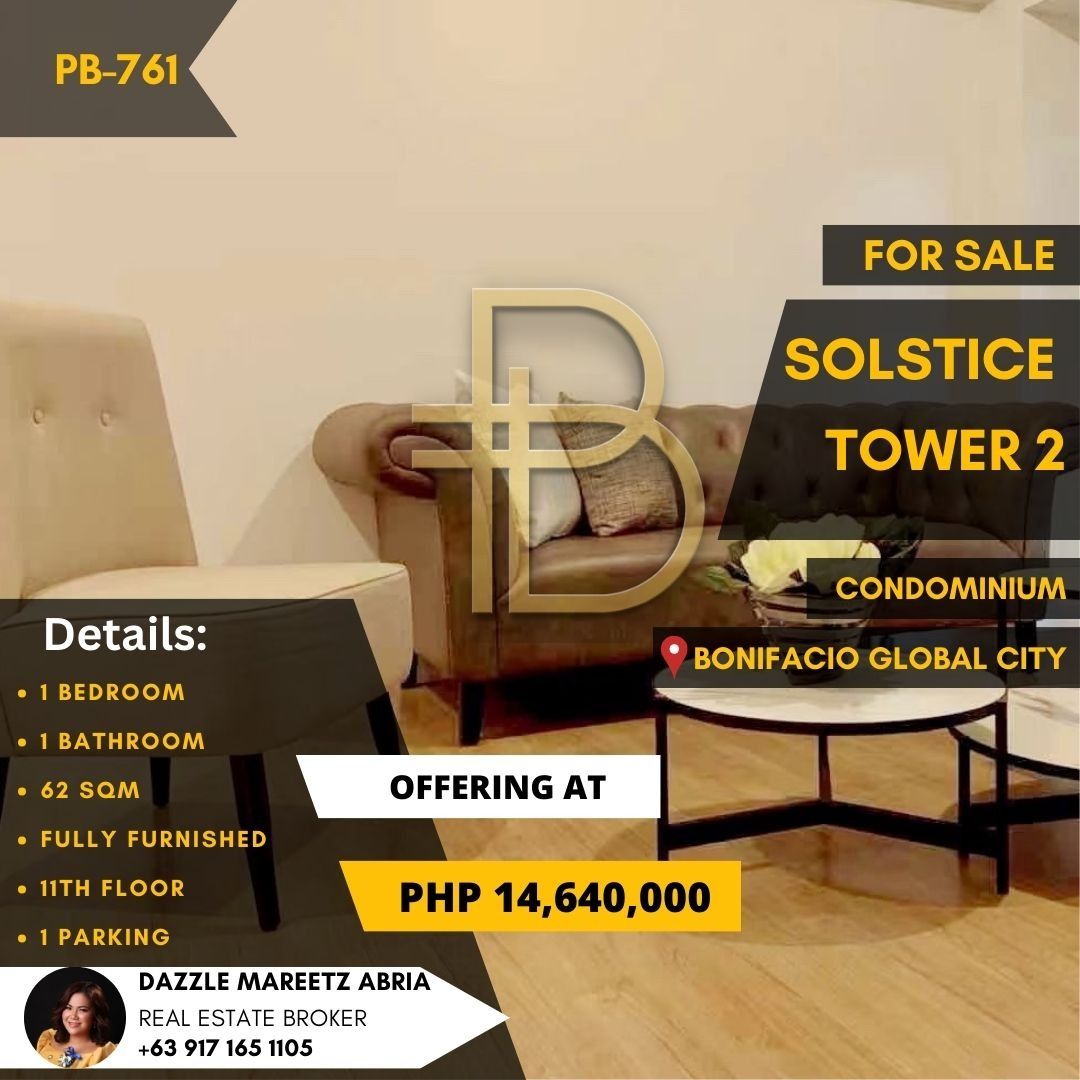 1 Bedroom For Sale In Solstice Tower 2 Circuit Makati, Property, For ...