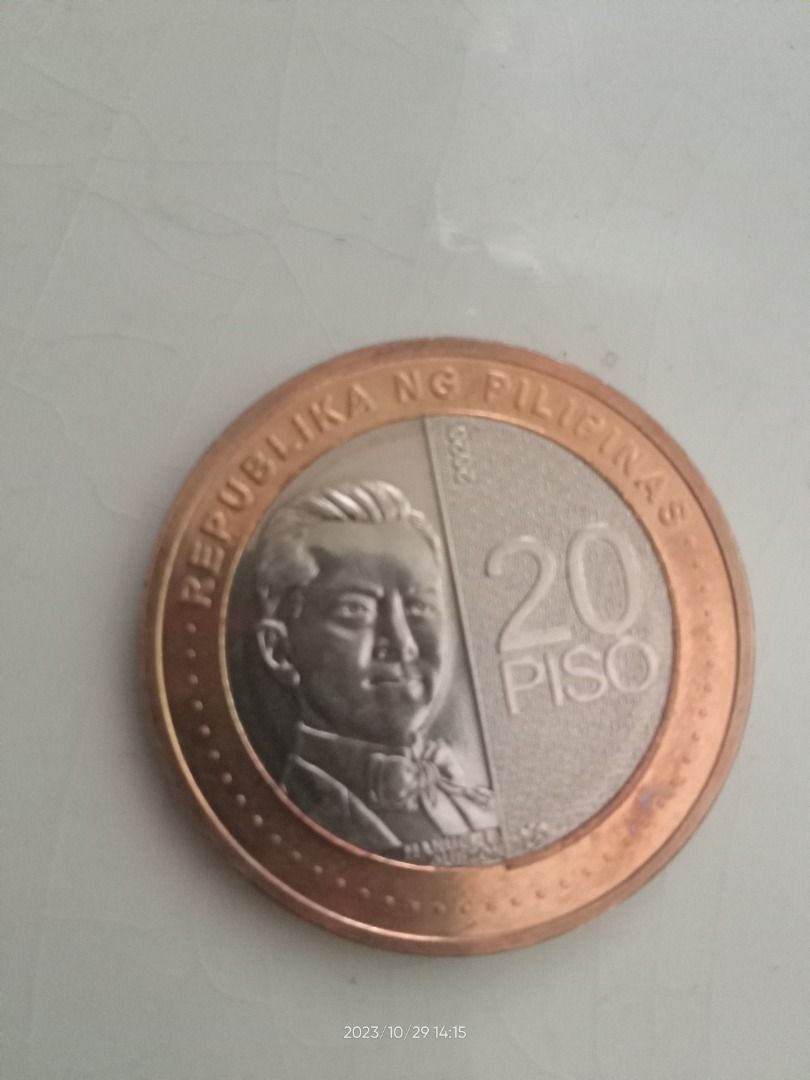 1 peso error coin upper mintmark and 20 peso error coin, Hobbies & Toys ...