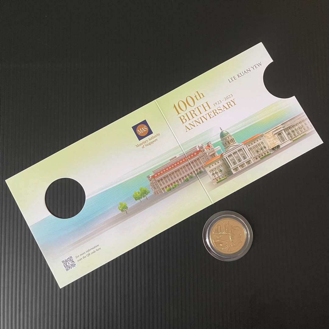 2023 SINGAPORE 10 DOLLARS LKY COIN > 100TH BIRTH ANNIV OF MR LEE KUAN ...