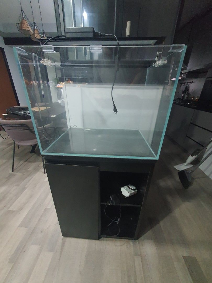 2 Feet Aquarium Fish Tank With Cabinet, Pet Supplies, Homes & Other Pet ...