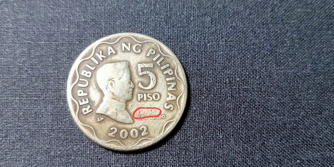5 peso 2002 bsp multiple error coin, Hobbies & Toys, Memorabilia ...