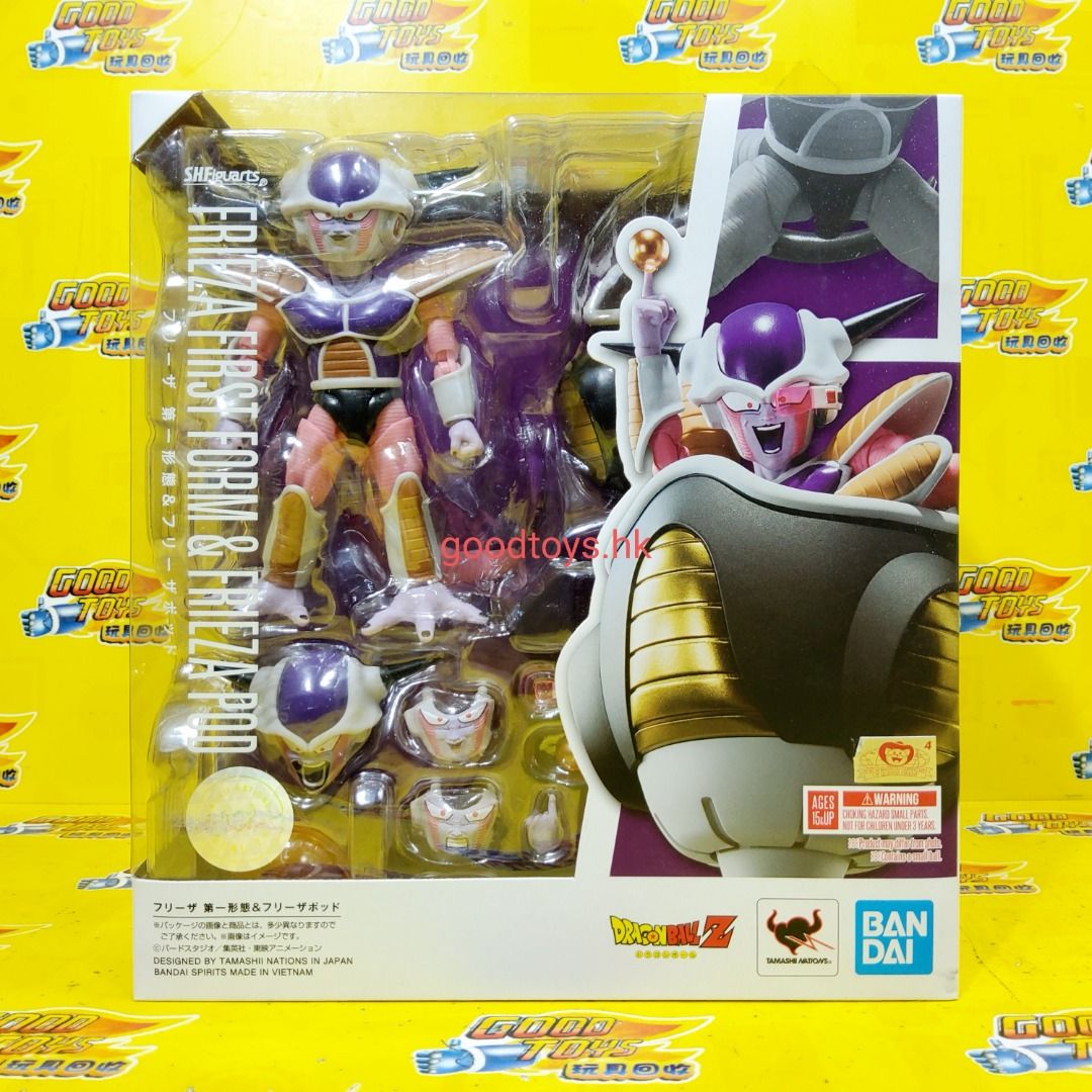 全新未開封 行版 BANDAI 龍珠Z DRAGONBALL Z SHF FRIEZA FIRST FORM & FRIEZA POD 菲利 第一形態 & 宇宙艙, 興趣及遊戲, 玩具 ...