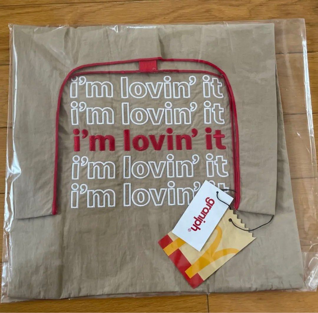 日本限定 人氣 graniph McDonald's 第三彈！i'm lovin' it 刺繡購物袋 graniph x McDonald ...