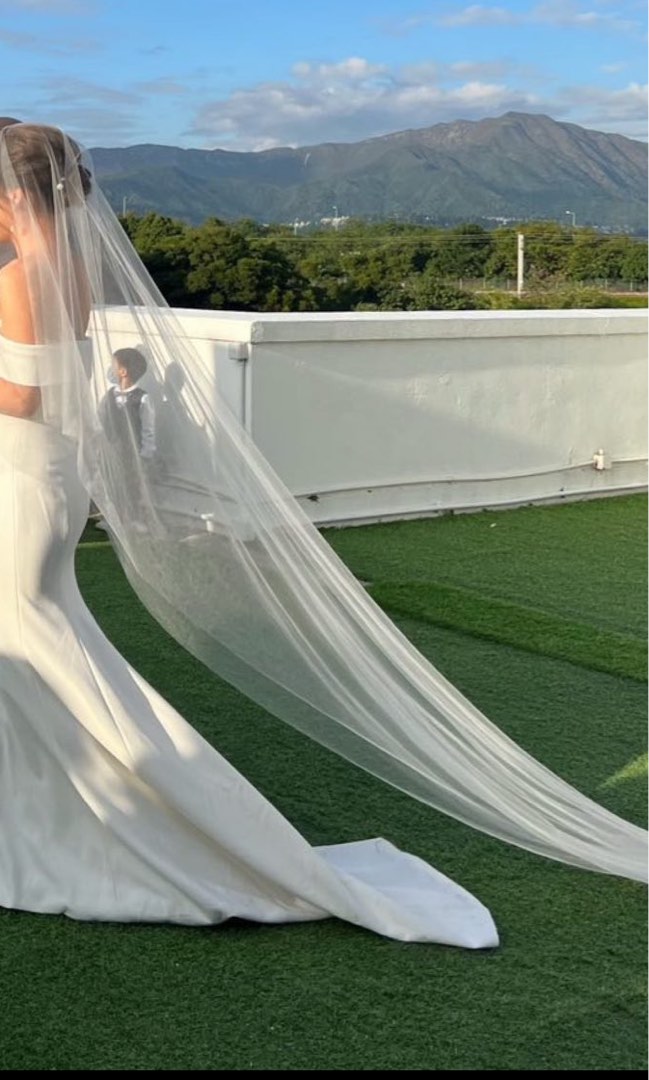 全新 Canak A350 極清頭紗, 女裝, 手錶及配件, 髮飾 - Carousell