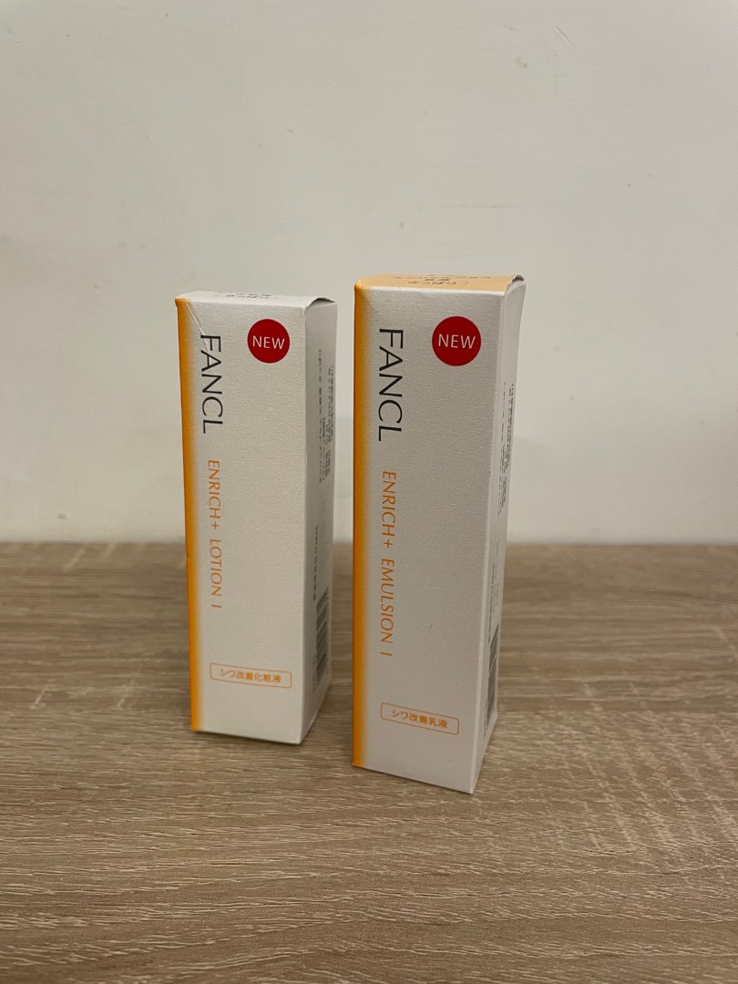 全新 專櫃正貨 FANCL Enrich+膠原修護肌底液- 水潤 30ml & 膠原豐盈乳液 30ml, 美容＆化妝品, 健康及美容 - 皮膚護理, 面部 - 面部護理 - Carousell